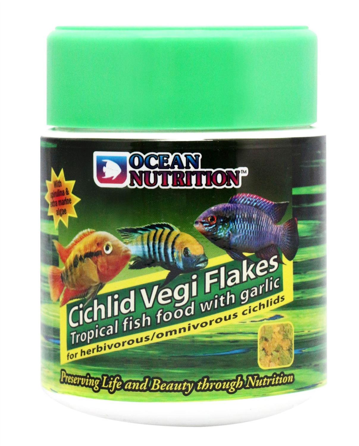 ON Cichlid Vegi Flakes 34 g - Pets Krizoo
